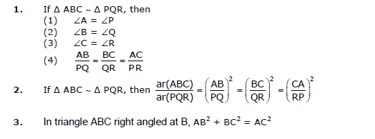 CBSE Class 10 Mathematics Triangles Notes Set A CBSE Class 10 Mathematics Triangles Notes Set A